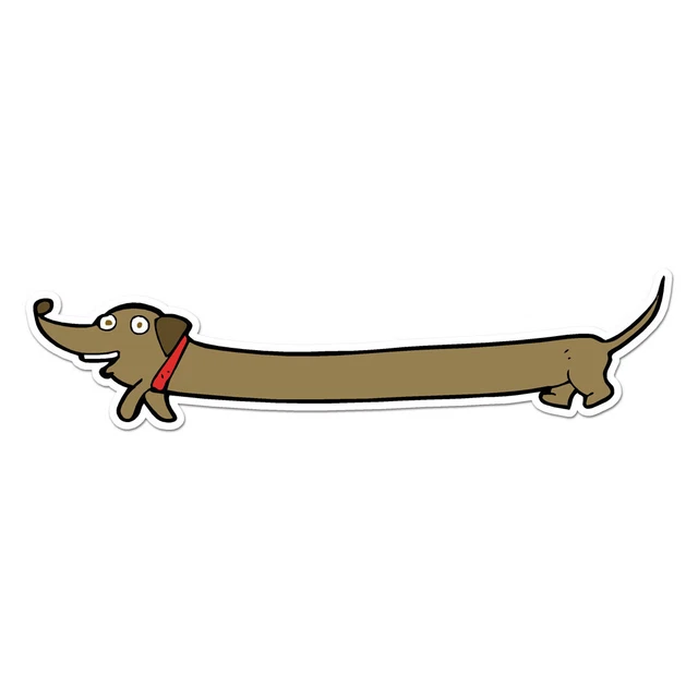 Dachshund Weiner Dog Sticker Phone Decal Water Bottle Stickers Car ...