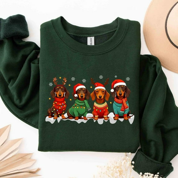 Dachshund Winter Holiday Shirt, Dachshund Owner Pet Winter Holiday ...