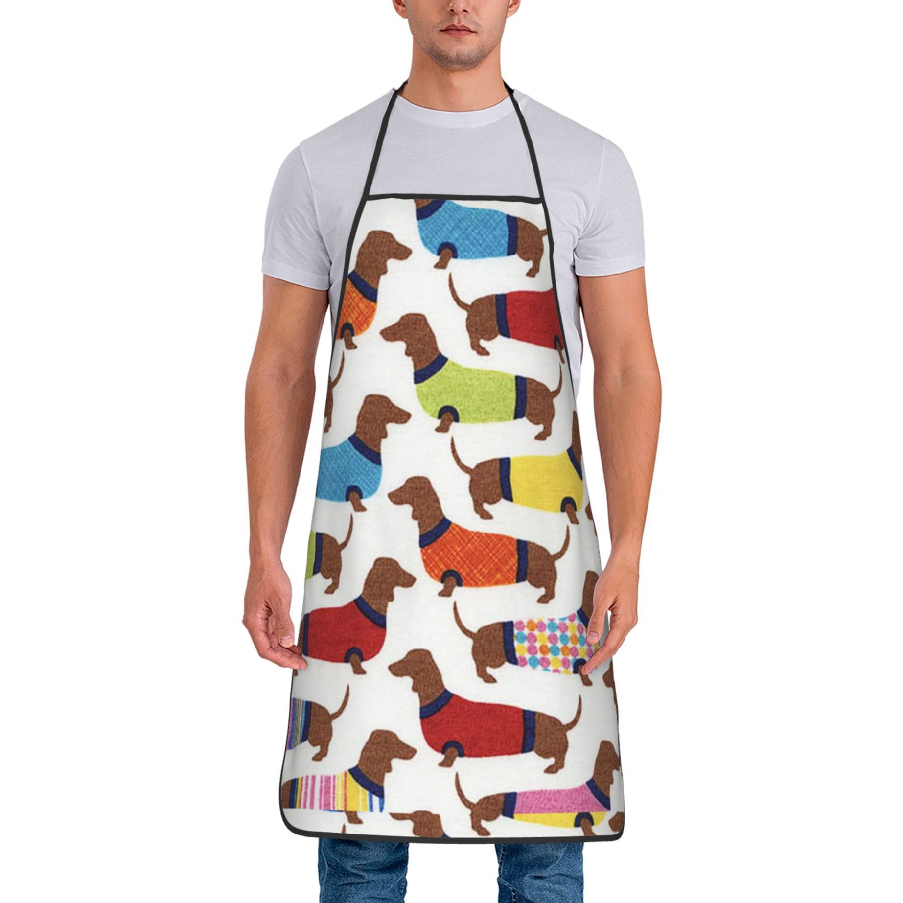 Dachshunds Aprons for Women Men Waterproof Apron Kitchen Chef Cooking ...