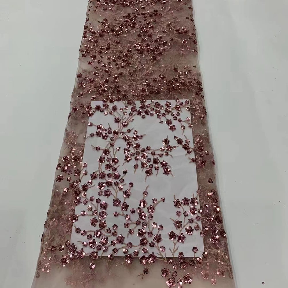 Dacron Material Sequins Net Lace Fabric for Lady Dress Skirts Home ...
