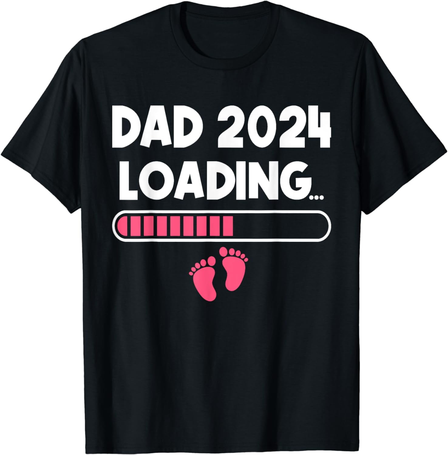 Dad 2024 loading its a Girl Pregnancy Announcement 2024 T-Shirt ...