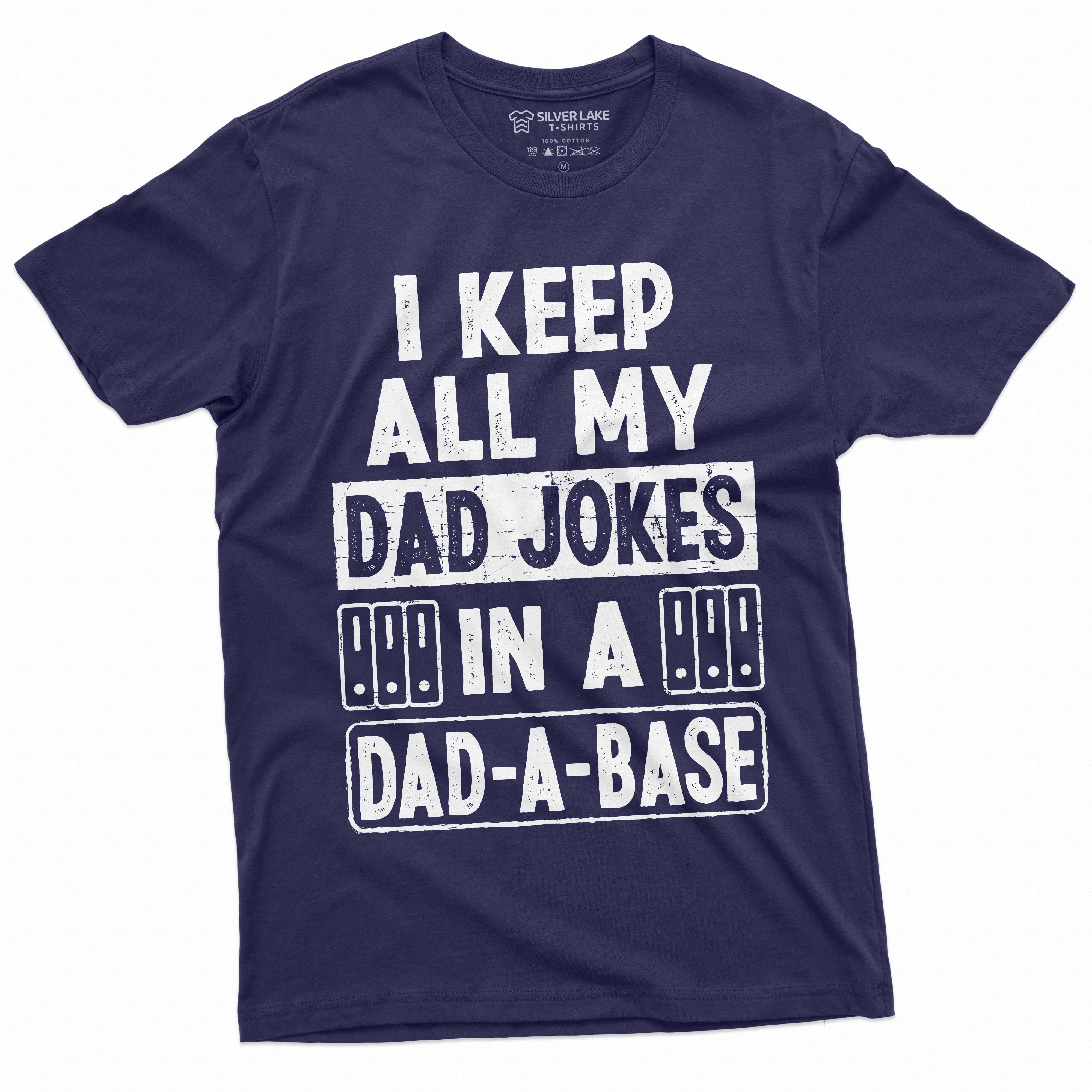 Dad-A-Base Mens Fathers Day Dad Joke Dadabase Funny Tee Shirt For Him ...