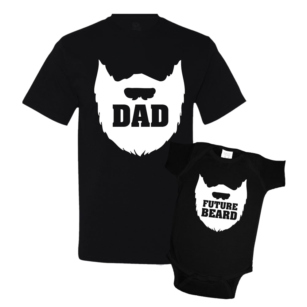Dad Beard and Future Beard Matching Father Son Shirts - Walmart.com
