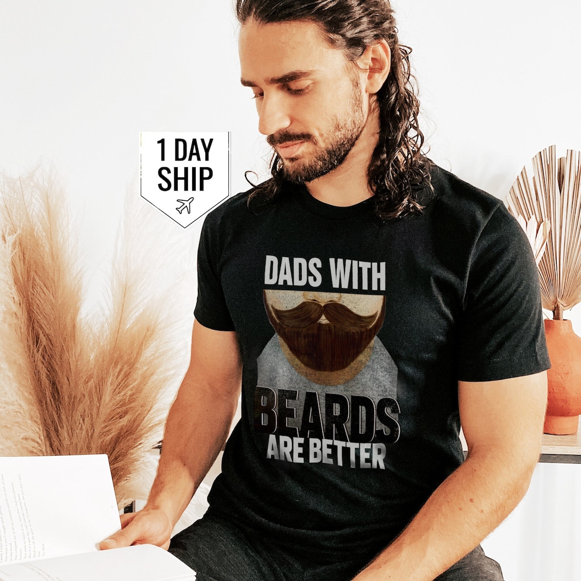 Dad With Beards Are Better T Shirt, Fathers Day, Fathers Day Gift, Dad ...