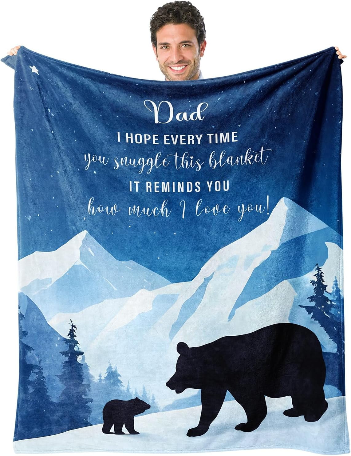 Dad Blanket Gifts for Dad on Fathers Day from Daughter or Son - 50 X 60 ...