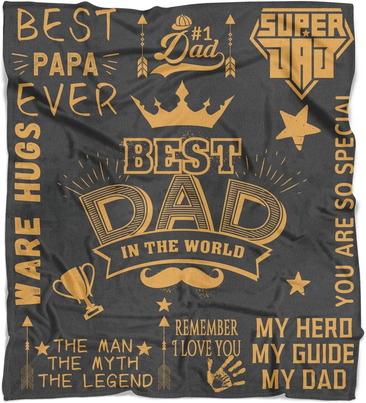 Dad Blanket from Daughter Son Fathers Day Christmas Birthday Gifts for ...