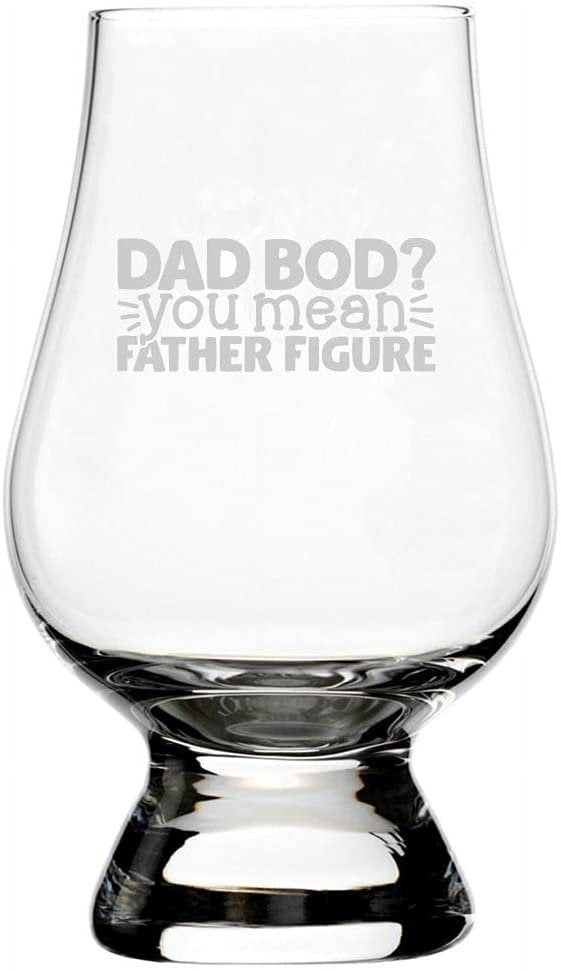 Dad Bod Father's Day Etched 6.5oz Glencairn Whisky Glass - Walmart.com