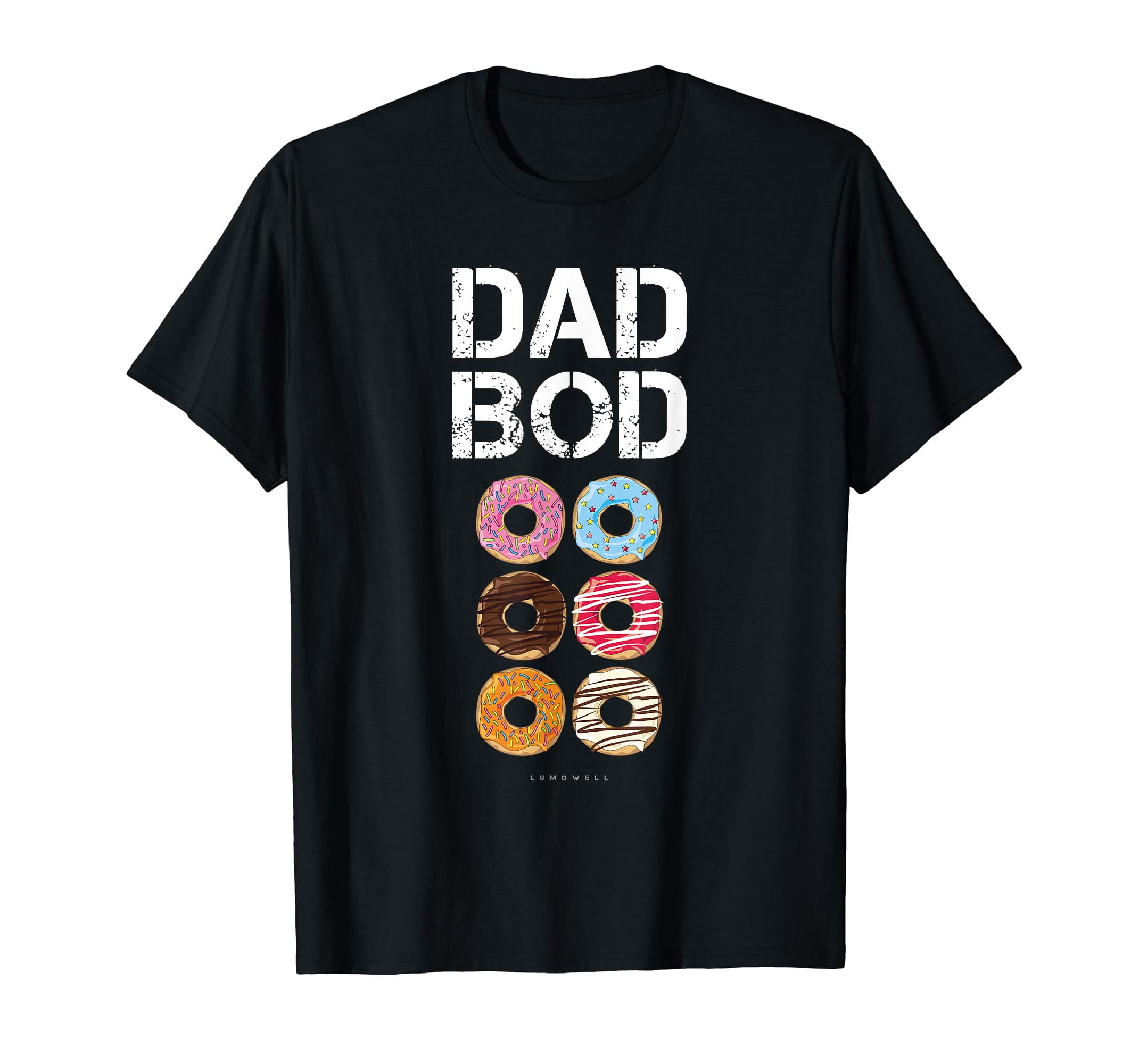 Dad Bod TShirt. Funny Donut Six Pack Daddy Gym Gift T Shirts - Walmart.com