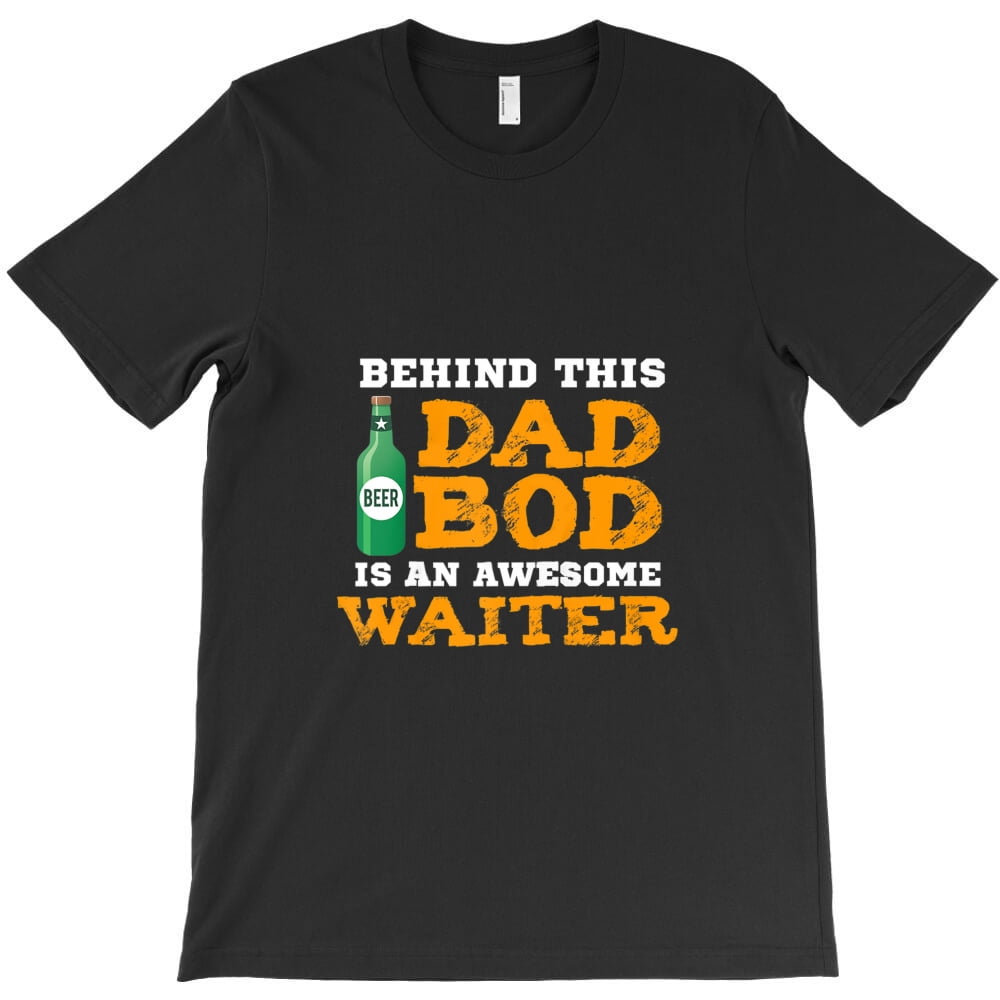 Dad Bod Waiter Funny Father's Birthday Christmas Holiday Graphic H22187 ...