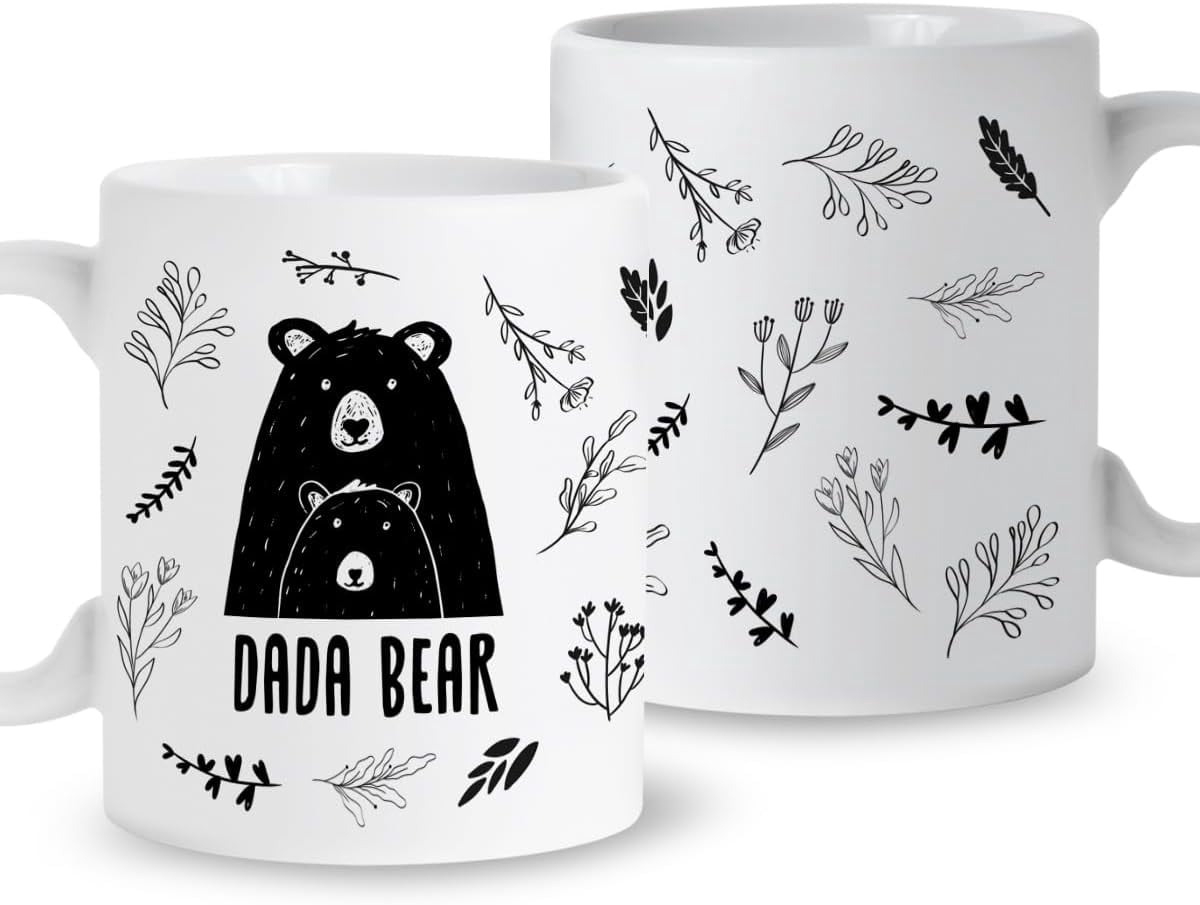 Dad Coffee Mug Gift, Dada Bear, Dad Mug Gift from Daughter Son Kids ...