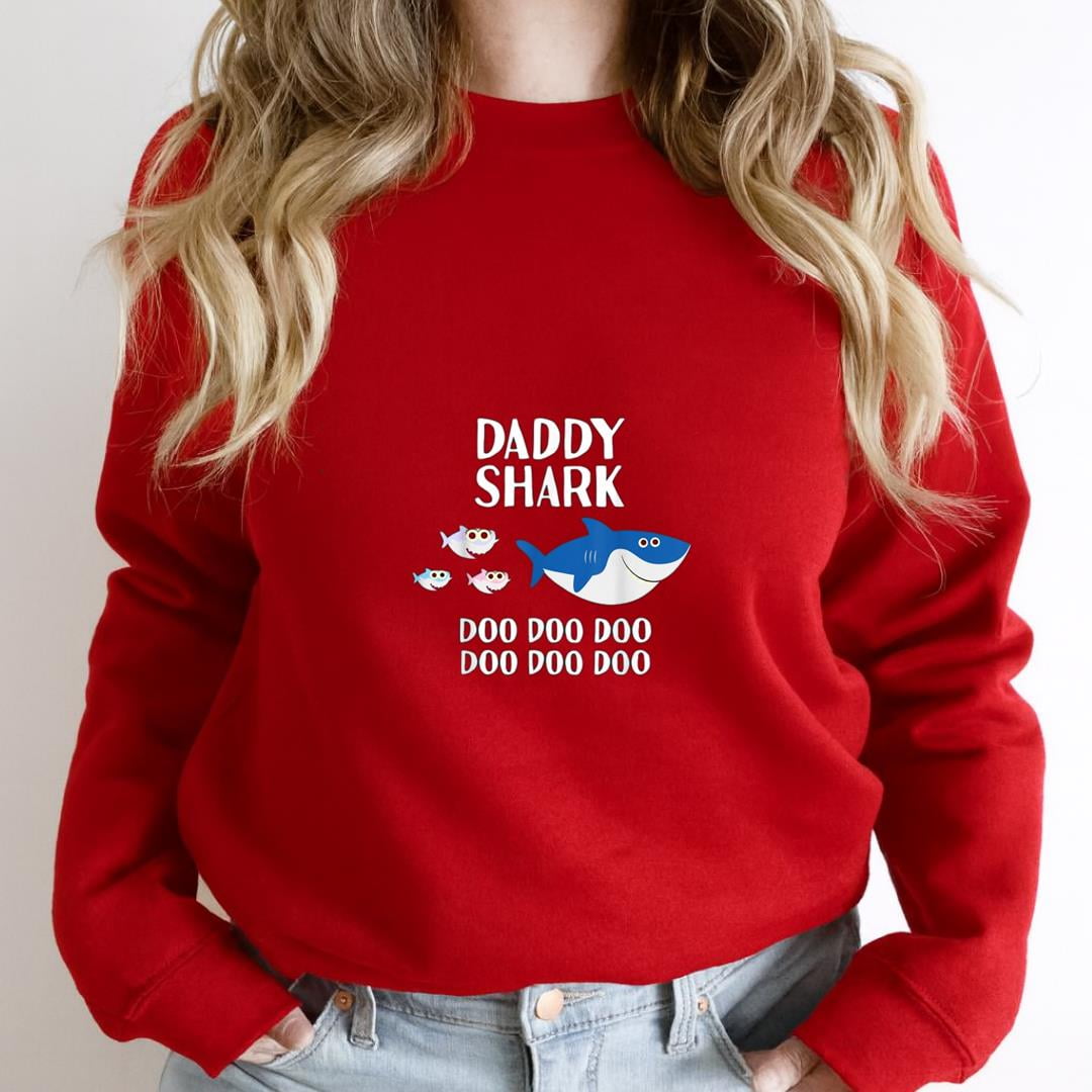 Dad Daddy Shark Doo Doo Funny Christmas Father's Day Birthday Graphic ...