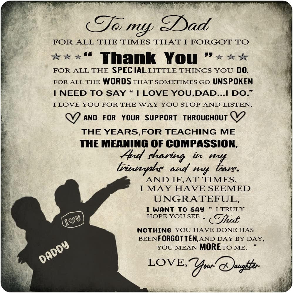 to My Dad from Daughter Metal Tin Sign,Birthday Gifts for Dady,Dad ...