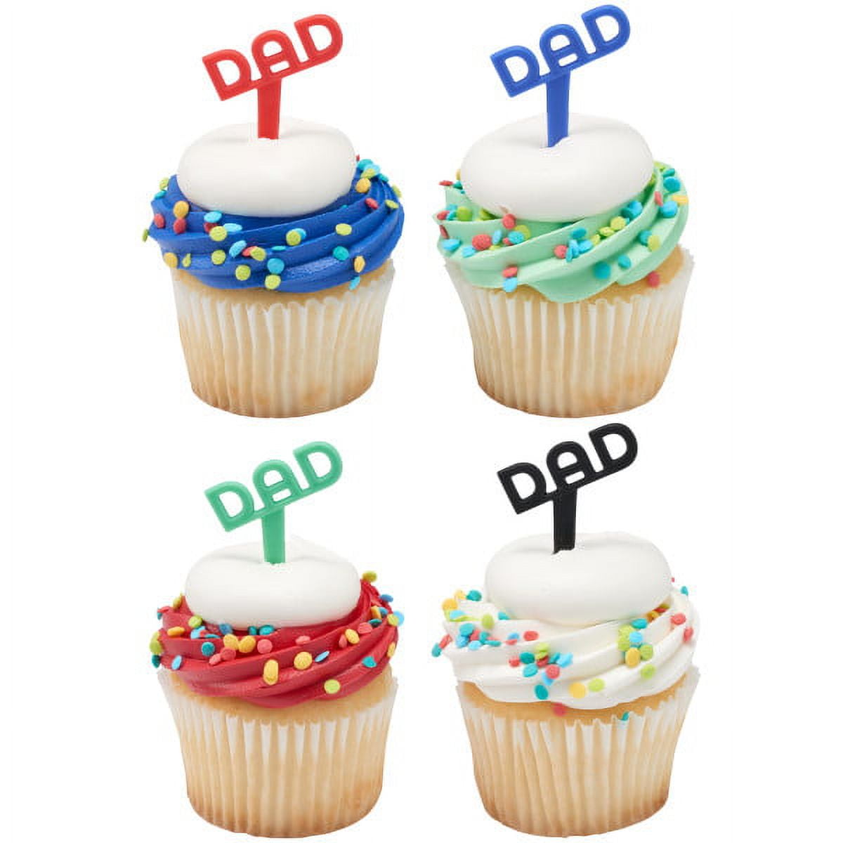 Dad DecoPics® Cupcake Pick Topper - Walmart.com