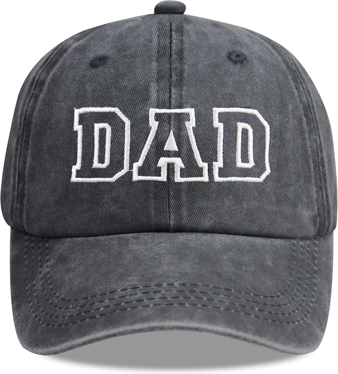 Dad Embroidered Baseball Cap for Men, Vintage Washed Cotton Dad Hat ...