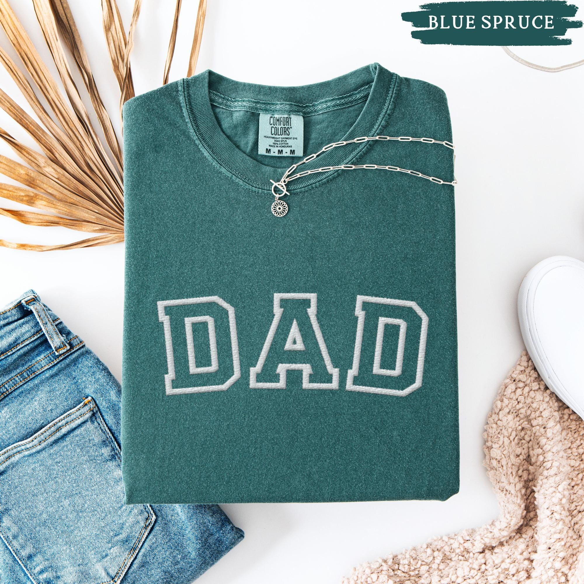 Dad Embroidered Shirt, New Future Father Tee, Preppy Pregnancy Reveal ...