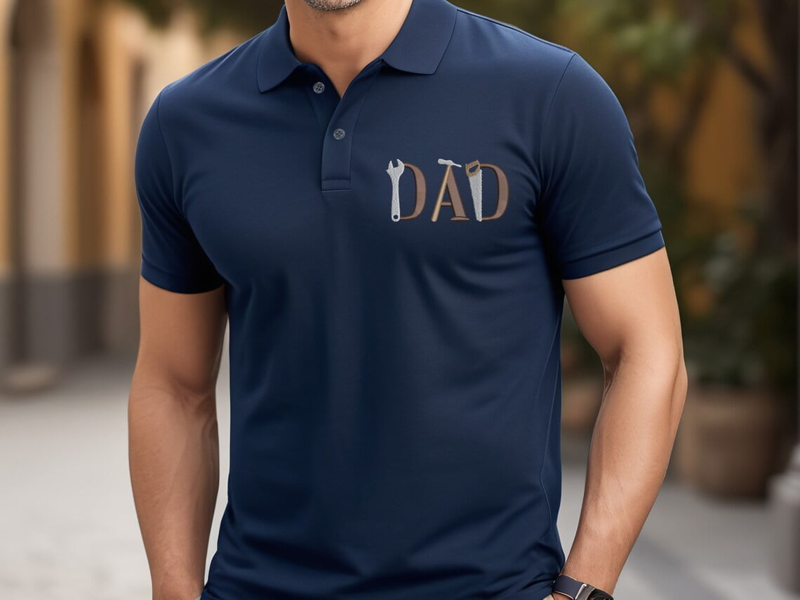 Dad Embroidery Shirt, Father Day Gift, Father Embroidery Shirt, Father ...