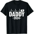 Dad Est 2024 First Fathers Day 2024 Promoted to Daddy T-Shirt - Walmart.com