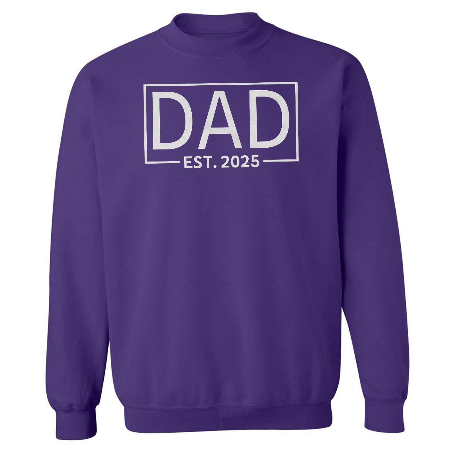 Dad Est.2025 Box - New Dad Birth Gift Father's Day Unisex Crewneck ...
