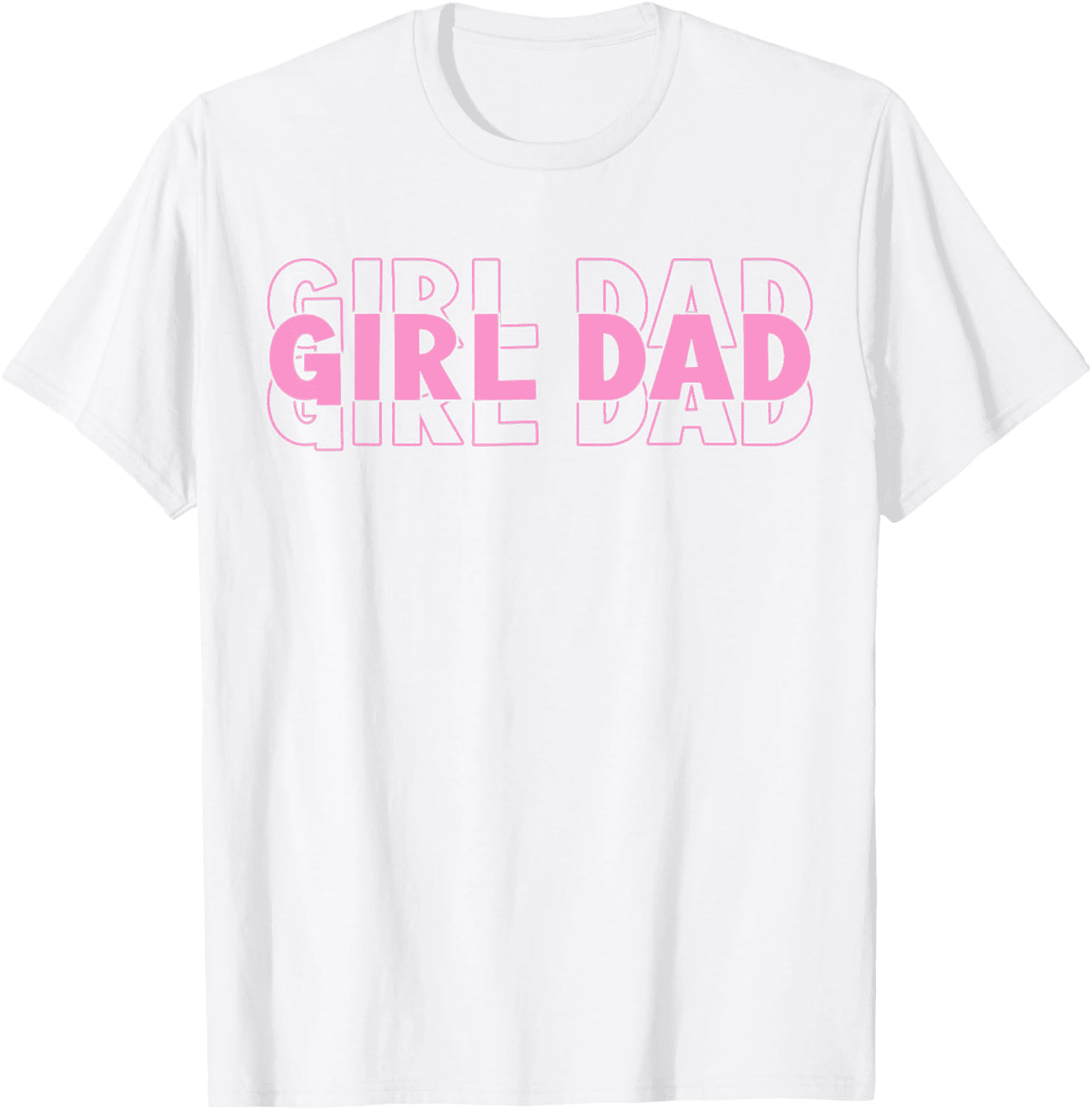 Dad Est 2025 Dad Loading New Dad Of Girls Retro Pink Dad T-Shirt ...