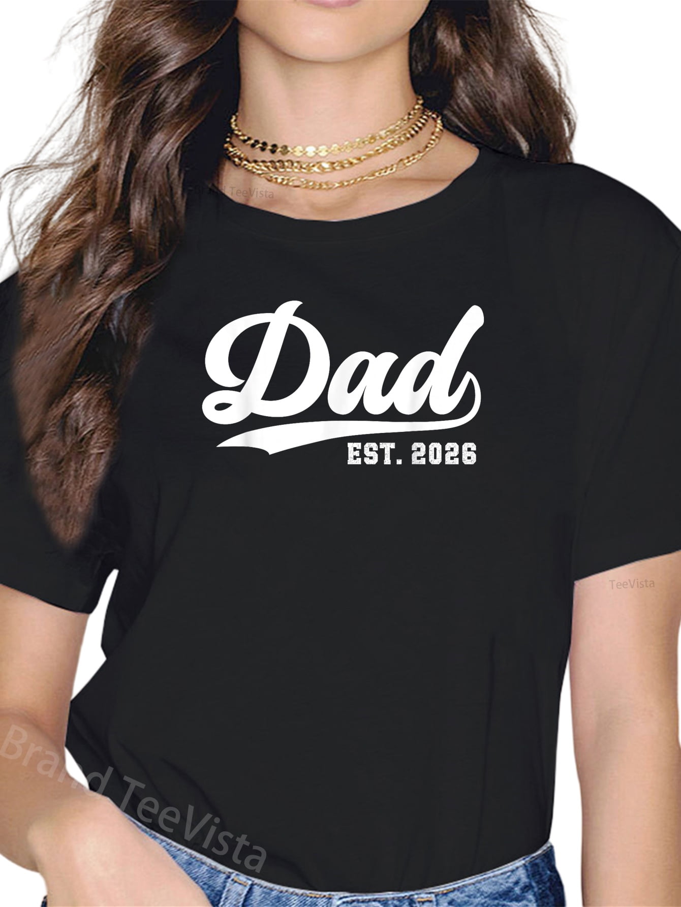 Dad Est 2026 Promoted To Dad 2026 Daddy Established 2026 T-Shirt ...