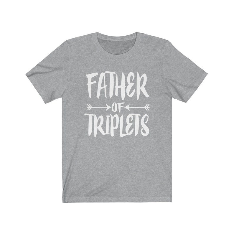 Dad Father Of Triplets Shirt, Dad Of Triplets Shirt, Dad Of Triplets ...