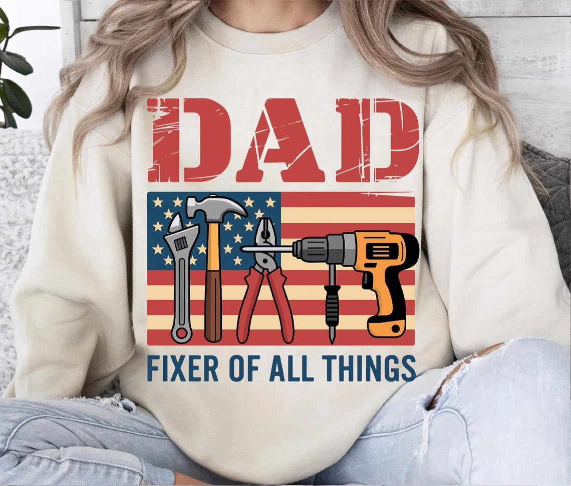 Dad Fixer of All Things , Father’s Day Sublimation Design, Dad Tools ...