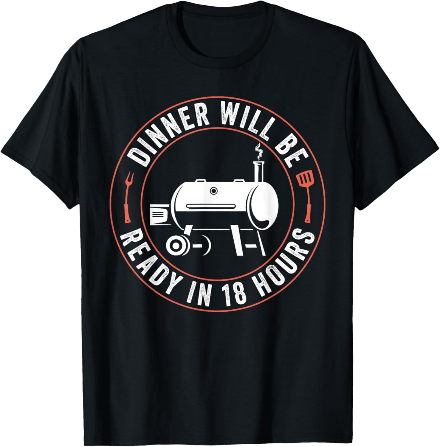 Dad Funny Smoking Meat Smoker Barbecue Dad Apparel Mens T-Shirt ...