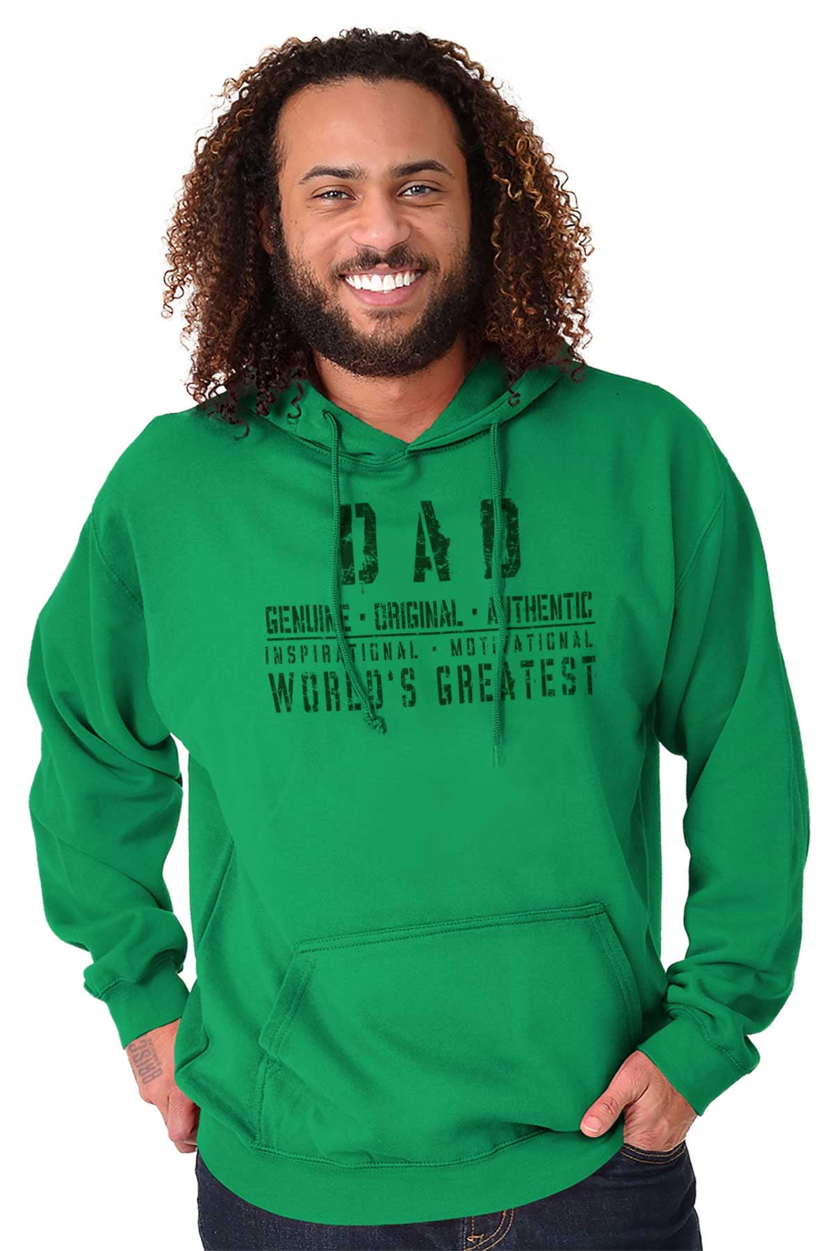 Dad Genuine World's Greatest Father Men Big & Tall Graphic Hoodie ...