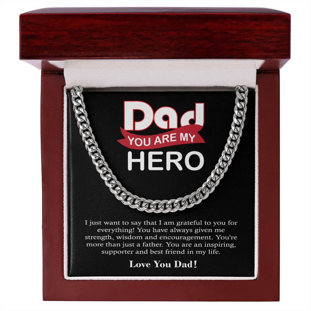 To My Dad Gift, Cuban Chain Necklace For Dad, Papa Gift, Father's Day ...