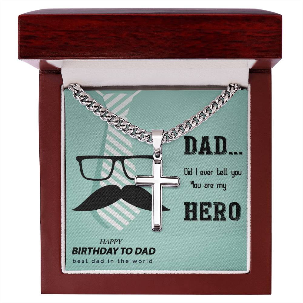 Dad Gift From Daughter, Dad Birthday Gift from Daughter, Cross Necklace ...