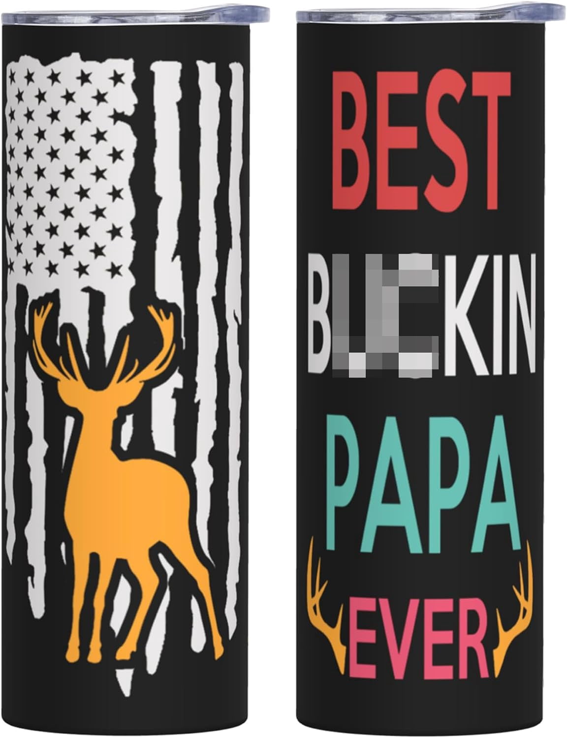 Dad Gifts, Best Papa Ever Tumbler Cups with Lid - Tumblers Straight Mug ...