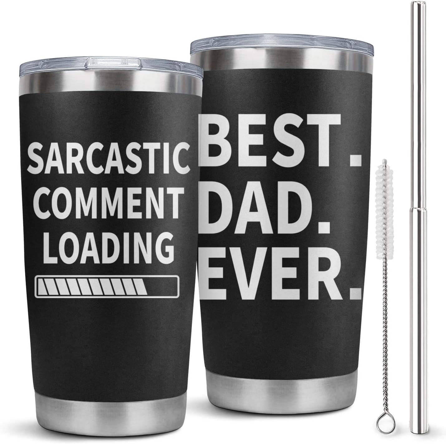 Dad Gifts From Daughters Sons - 20oz Tumbler For Dad Stainless Steel ...