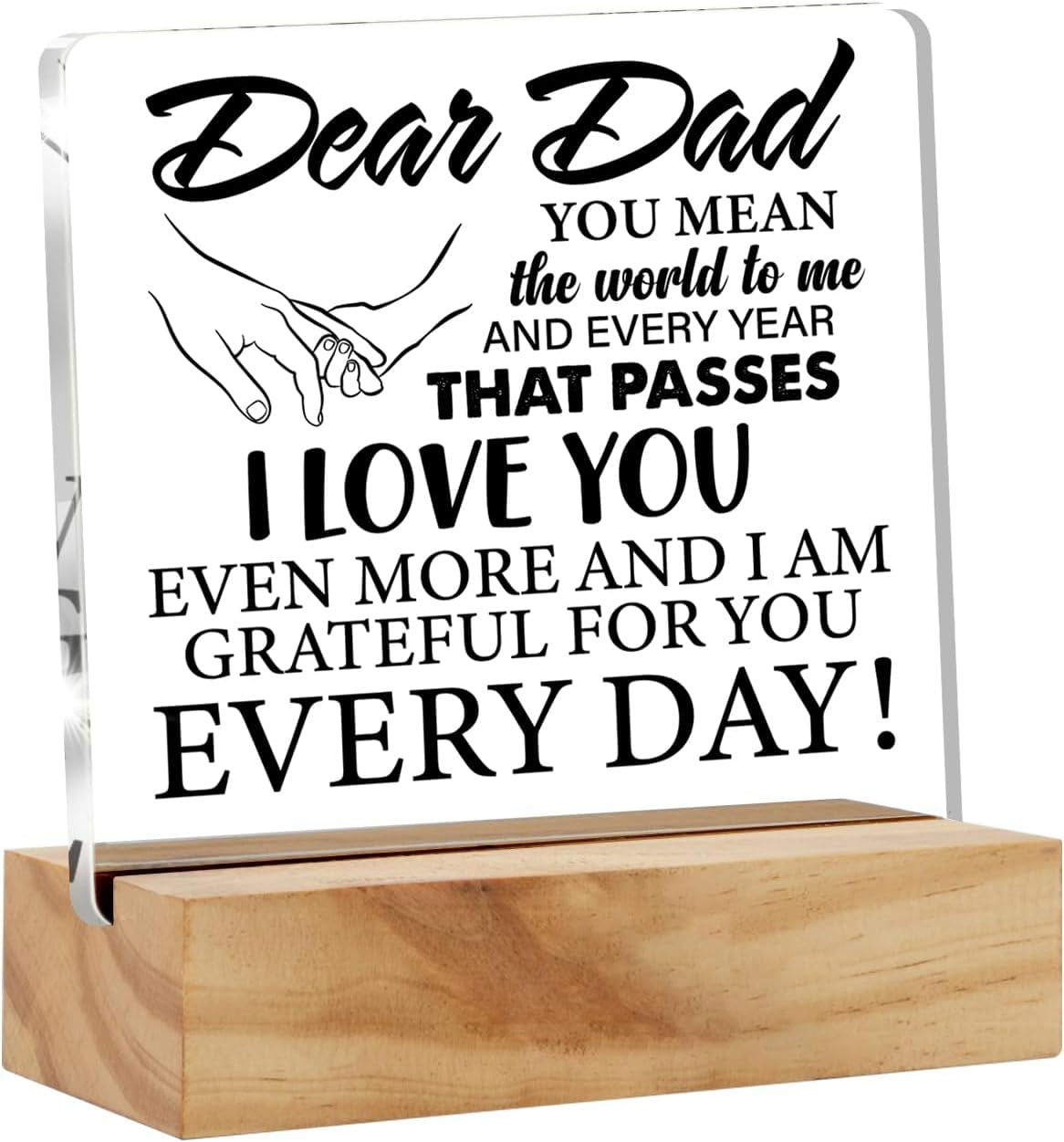Dad Gifts From Son Daughter, Dear Dad You Mean the World to Me Desk ...
