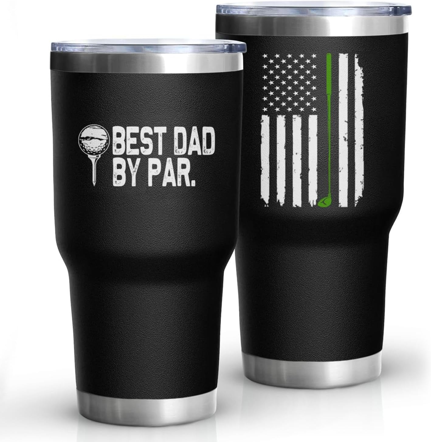 Dad Gifts for Men BEST DAD BY PAR 30 Tumbler Oz Stainless Steel ...