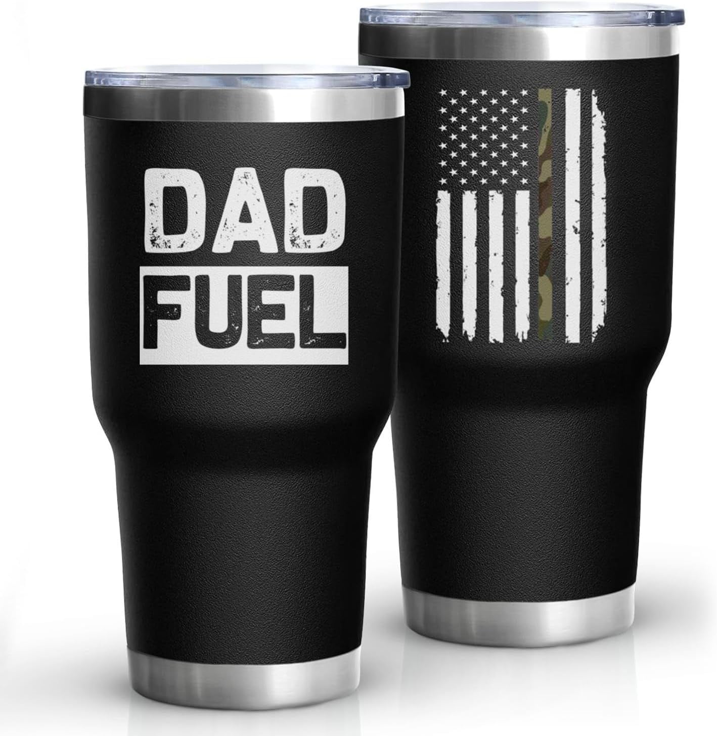 Dad Gifts for Men DAD FUEL Tumbler 30 Oz Stainless Steel Insulated Cup ...