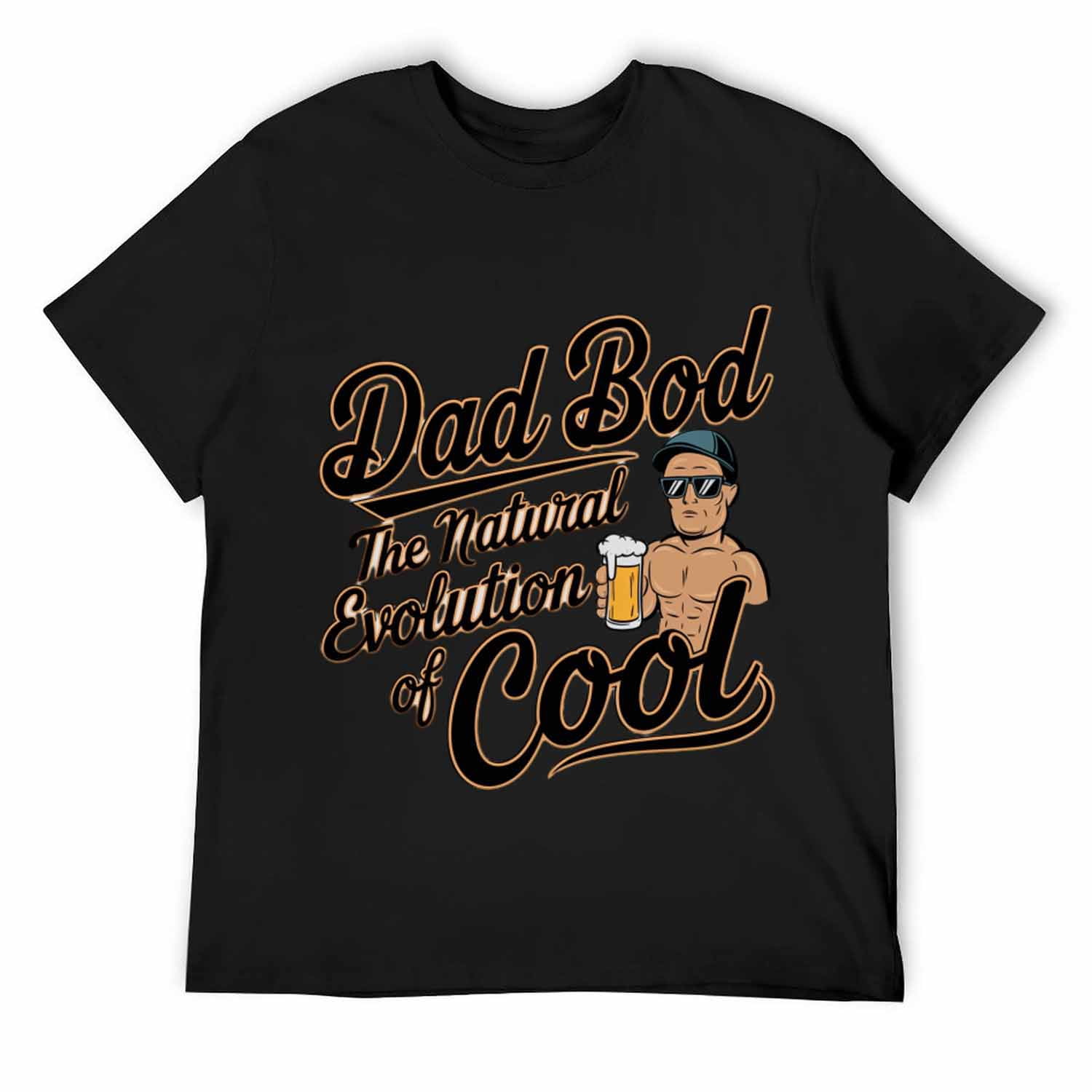Dad Grandpa Dad Bod The Natural Evolution of Cool American Flag Camo T ...