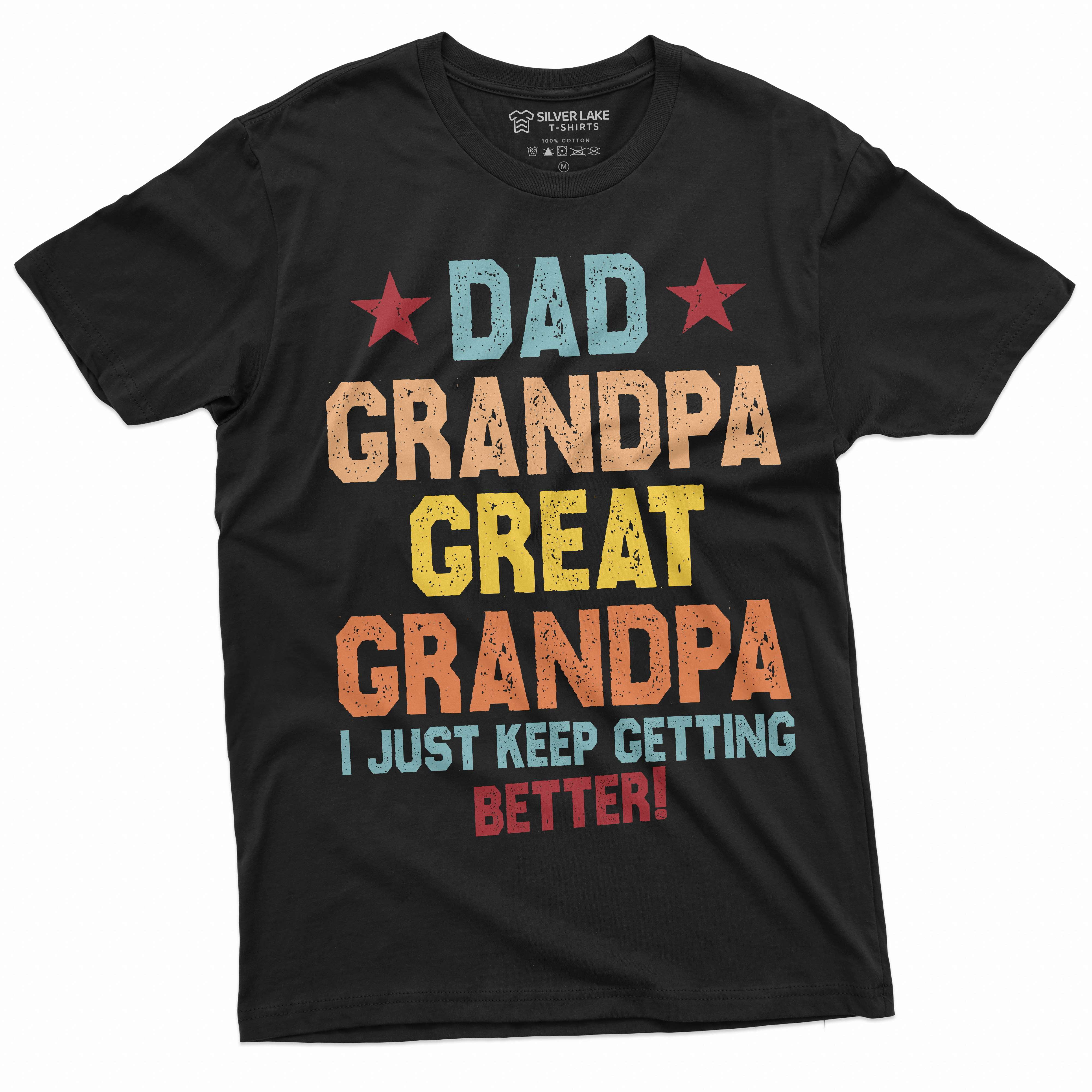 Dad Grandpa Great Grandfather Men's T-shirt Father's day Papa Pops I ...