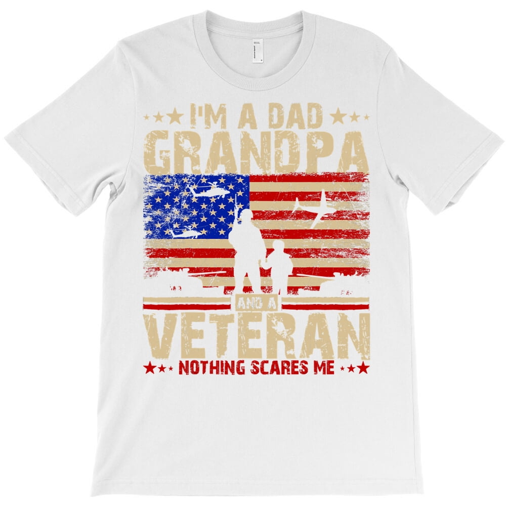 Dad Grandpa Veteran American Flag, Patriotic Military Family Veterans ...