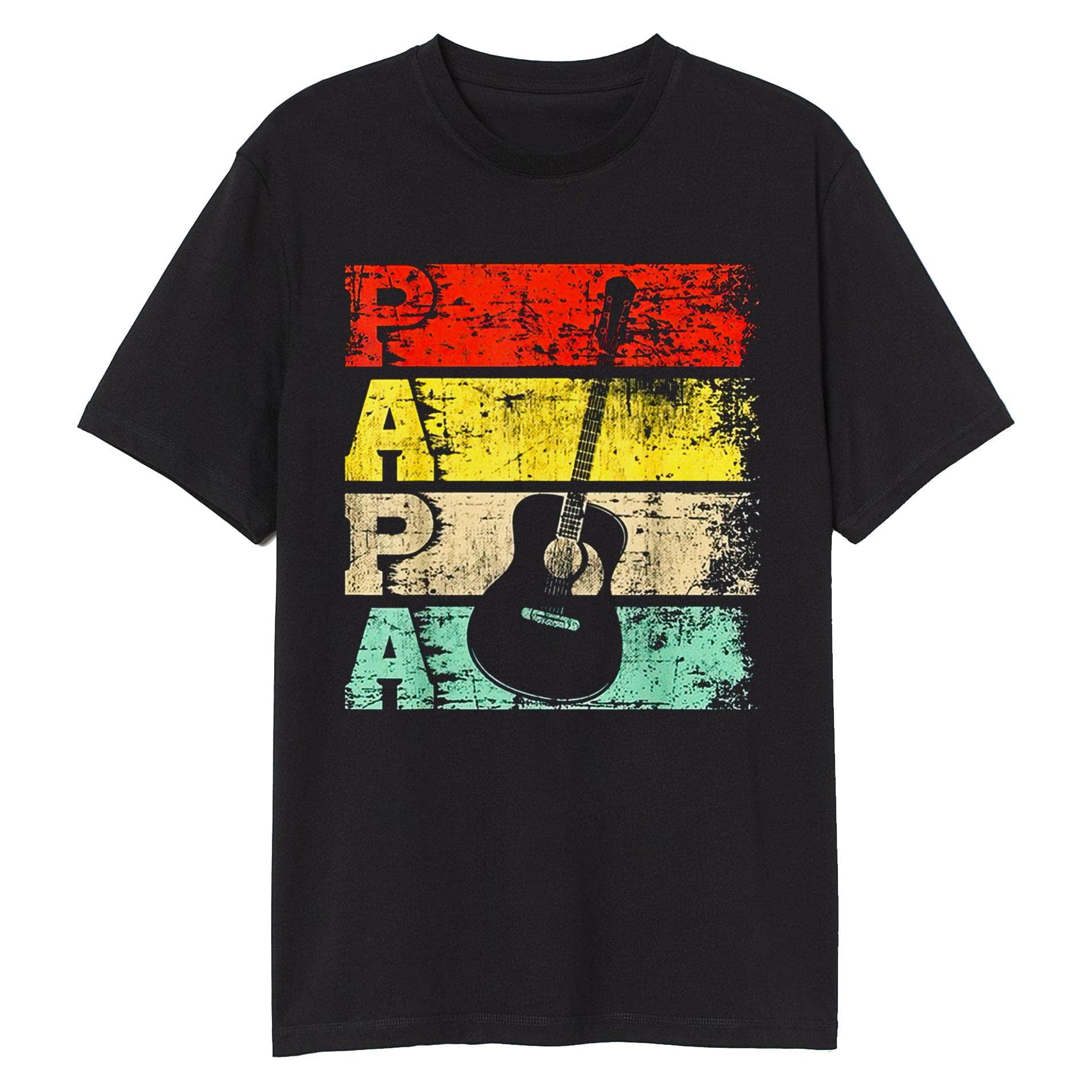 Dad Guitarist Shirt Papa T-Shirt Guitar Player Vintage Father's Day Tee ...