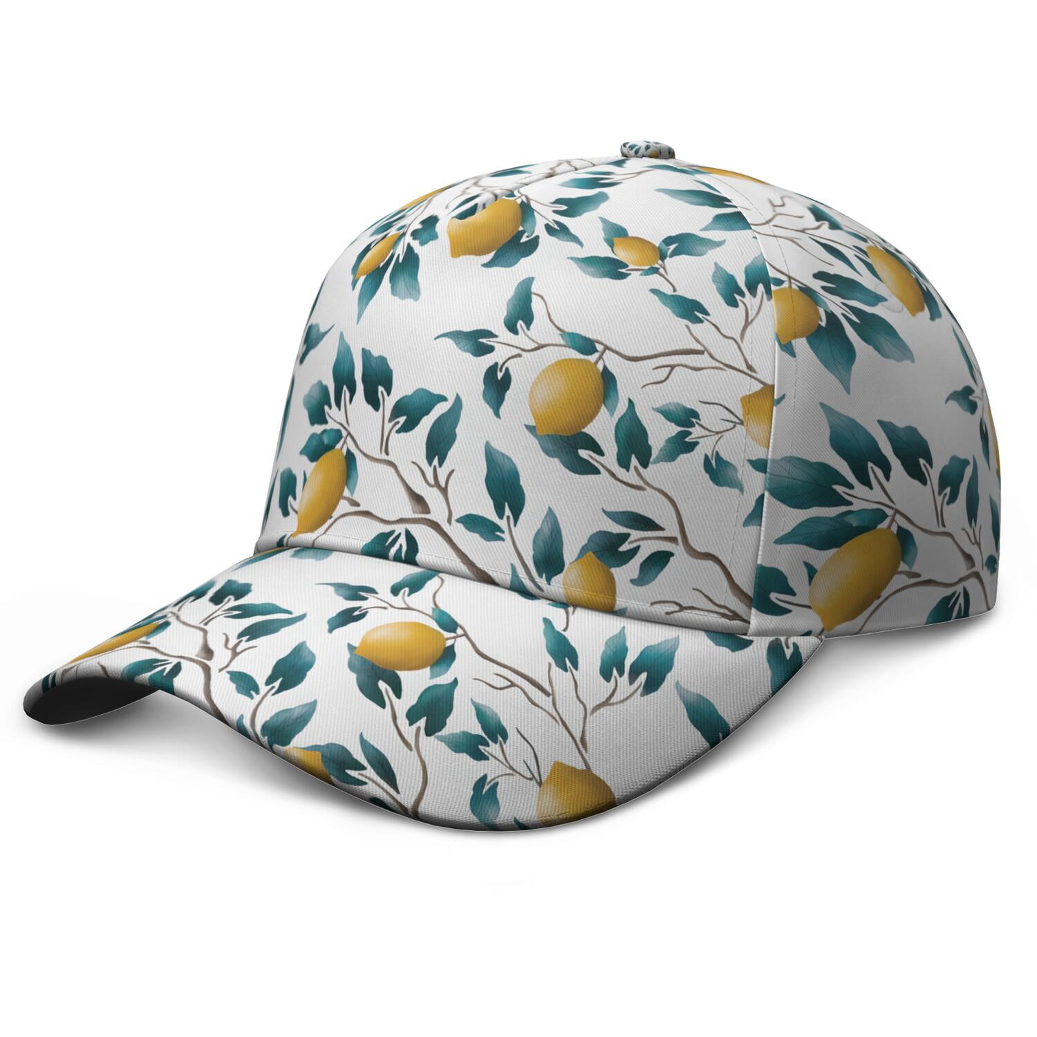 Dad Hat Lemon Lover Bright Yellow Summer Fruit Adjustable Baseball Cap ...