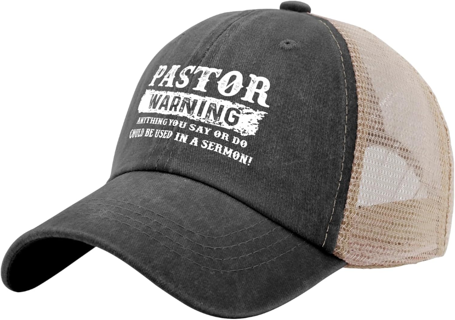 Dad Hat Pastor Warning Anything You Say Hat Trucker Hat Women Trendy ...