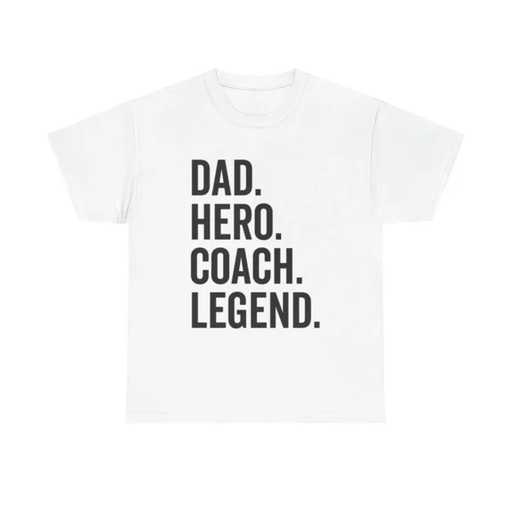 Dad Hero Coach Christmas Father Tribute Retro Family Proud Graphic ...