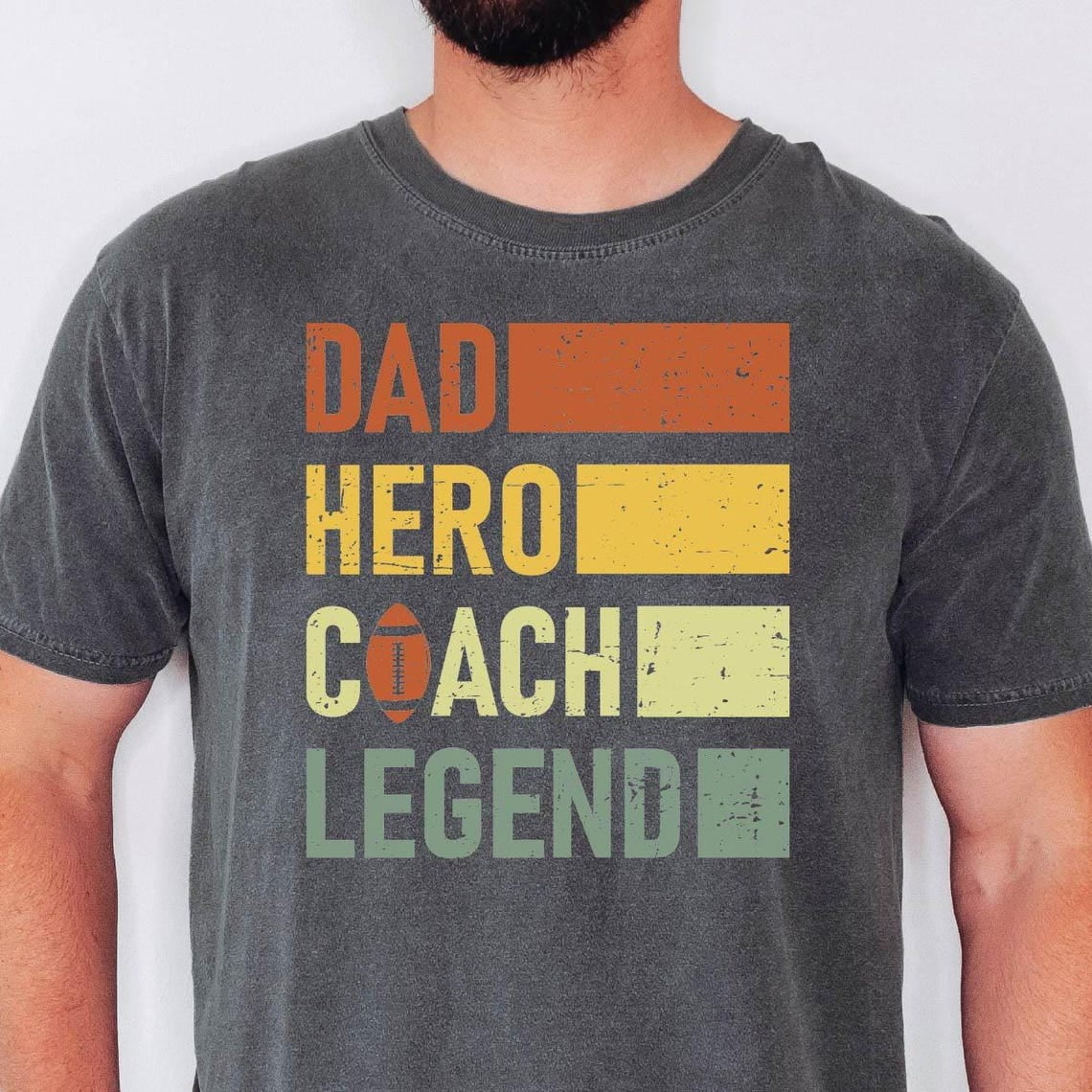 Dad Hero Coach Legend Shirt, Fathers Day Gift Dad Tshirt For Fathers ...