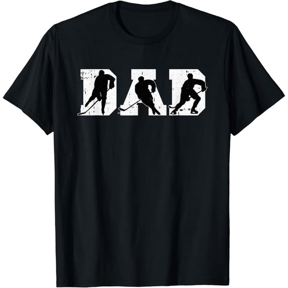 Dad Hockey Cool Sport Player Papa Dada Pops T-Shirt - Walmart.com