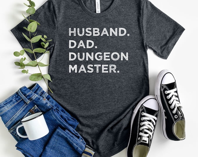 Dad Husband Dungeon Master Shirt, DnD Dungeon Dad Shirt, DnD Dad ...