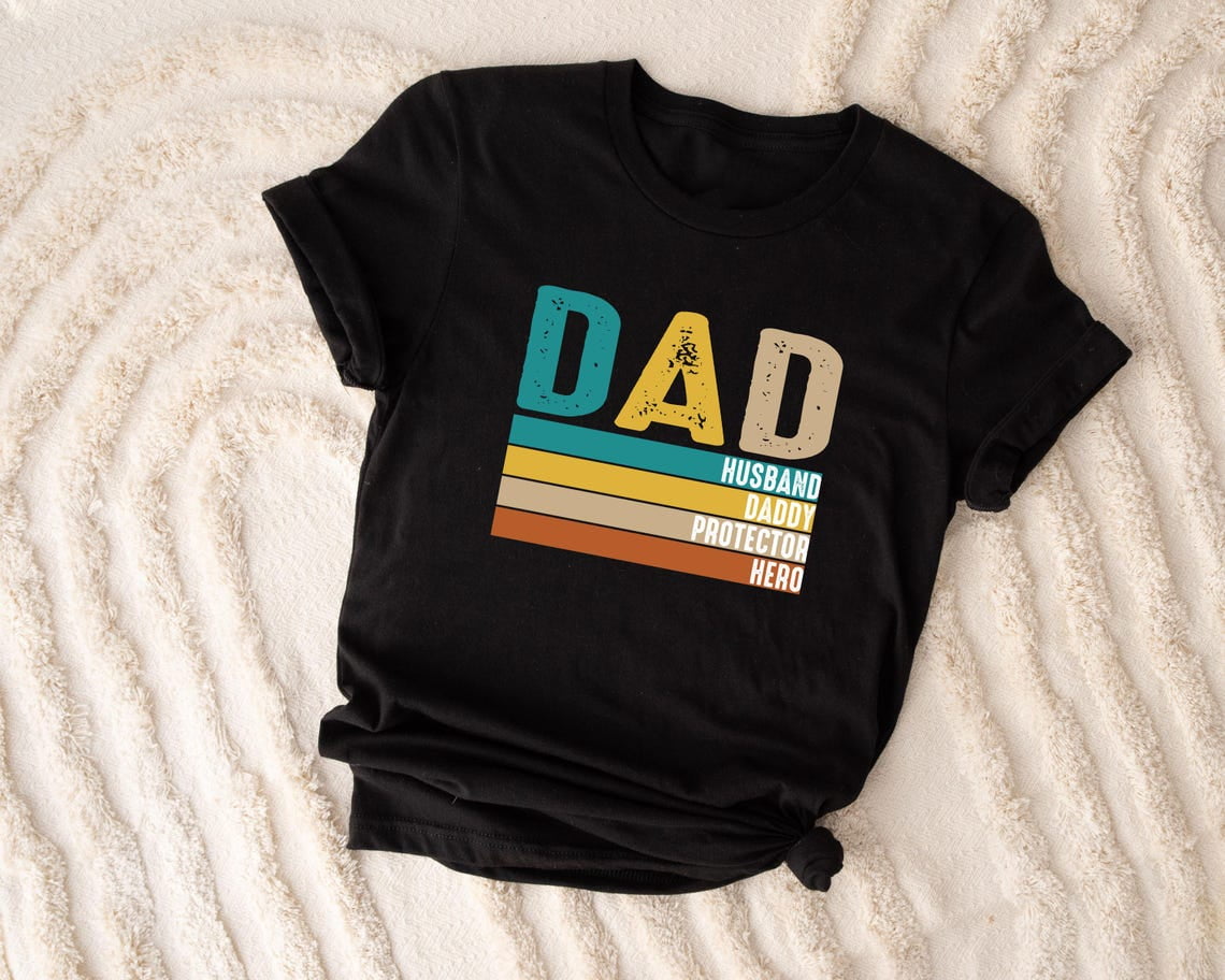 Dad Husband, Protector, Daddy, Hero Shirt, Father Shirt, For Father ...