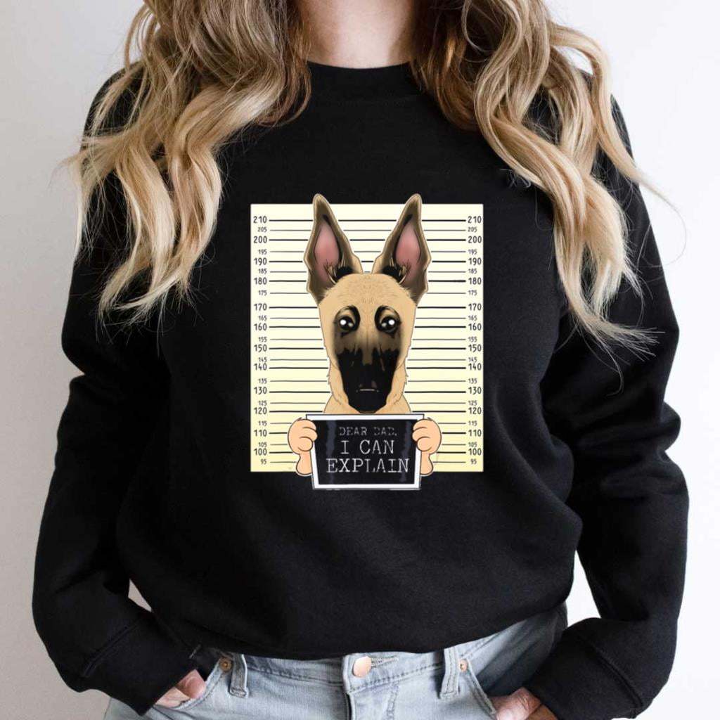 Dad I Can Explain Funny Belgian Malinois Dog Lover Graphic G2542 Unisex Sweatshirt, Up to 5XL ...