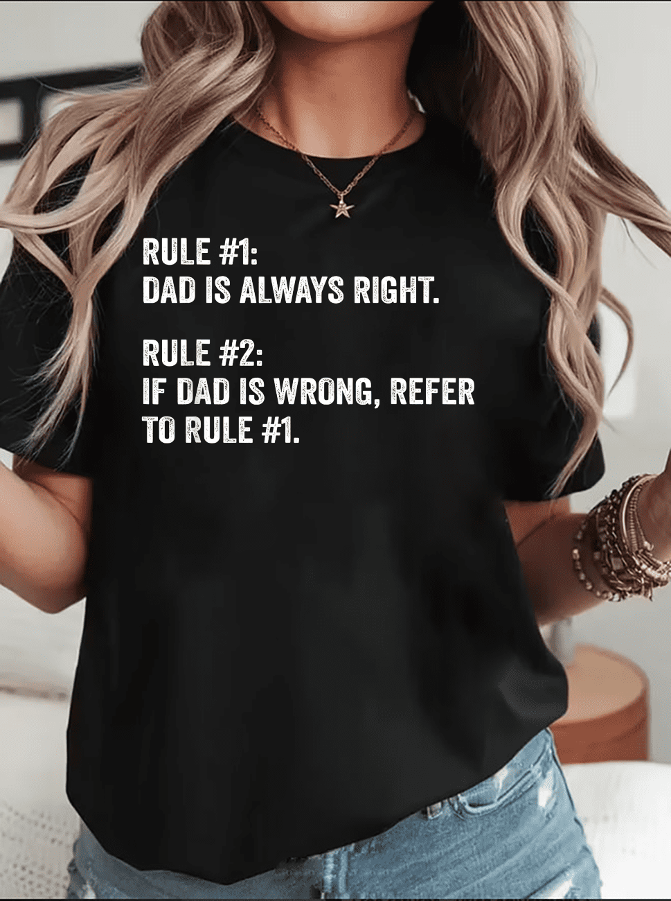 Dad Is Always Right Never Wrong Funny Sarcastic Dad Rules Unisex T ...