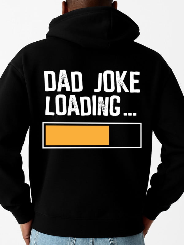Dad Joke Loading 1 pack Fun couple hoodie machine washable black Casual ...