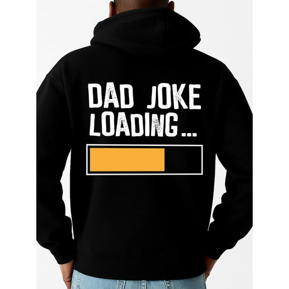 Dad Joke Loading 1 pack Fun couple hoodie machine washable black Casual ...